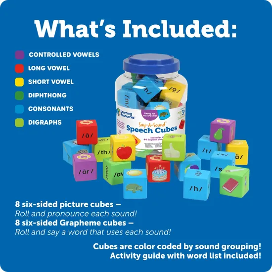 Say-a-Sound Speech Cubes - MTA Catalogue