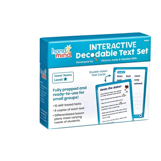 Interactive Decodable Text Set: Vowel Teams star