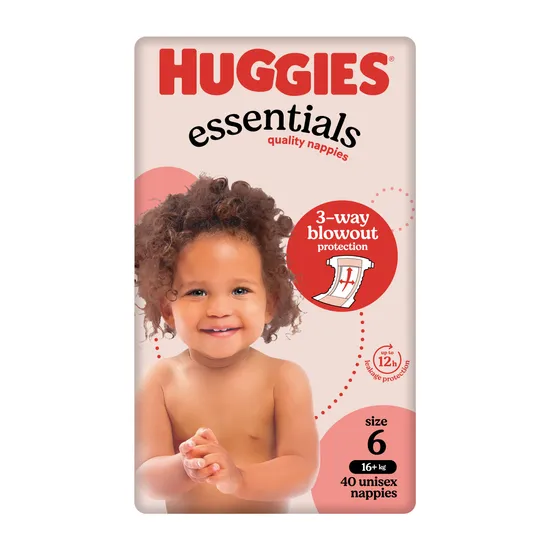 Huggies Essentials Nappies – Junior, Pack of 160
