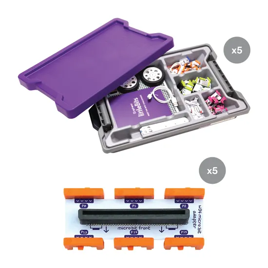 littleBits Invention 5 Kit Class Pack with micro:bit Adapter