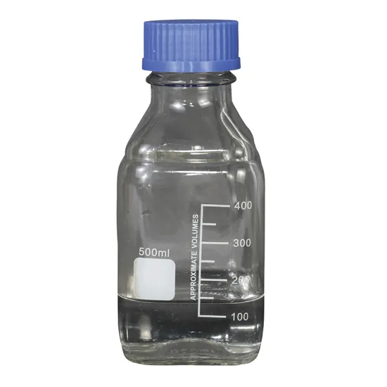 Quality Reagent Bottle - Clear, Square, 500 ml