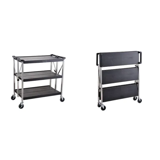 Fold up Lab Trolley - 3 tier