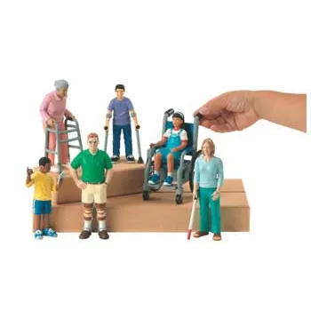 Lakeshore Learning Block Play People with Differing Abilities - 6 Piecess