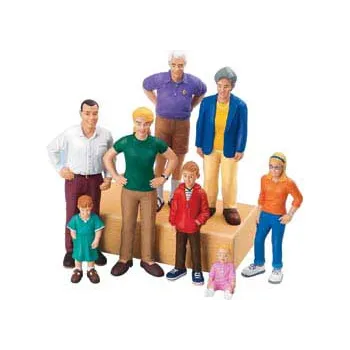 Lakeshore Learning Block Play People – Caucasian Family, Set of 8