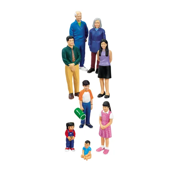 Lakeshore Learning Block Play People – Asian Family, Set of 8