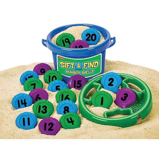 Sift And Find Number Shells Set of 20 - MTA Catalogue