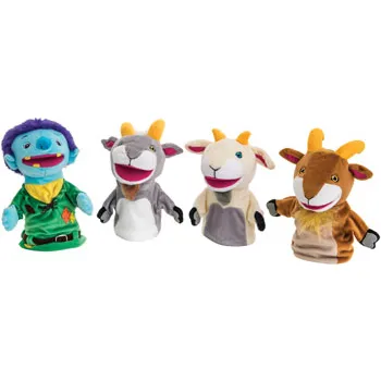 Lakeshore Learning 3 Billy Goats Puppets