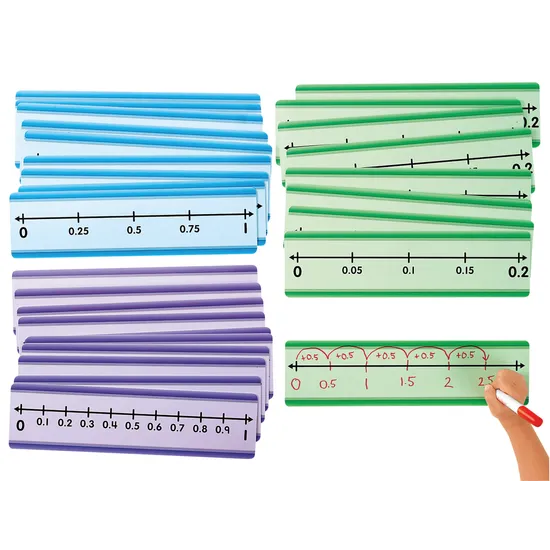 Lakeshore Learning Write & Wipe Number Lines – Decimals