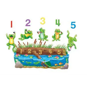 Five Little Speckled Frogs - Felt