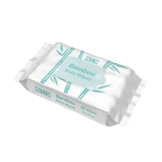 Bamboo Baby Wipes – Pack of 60