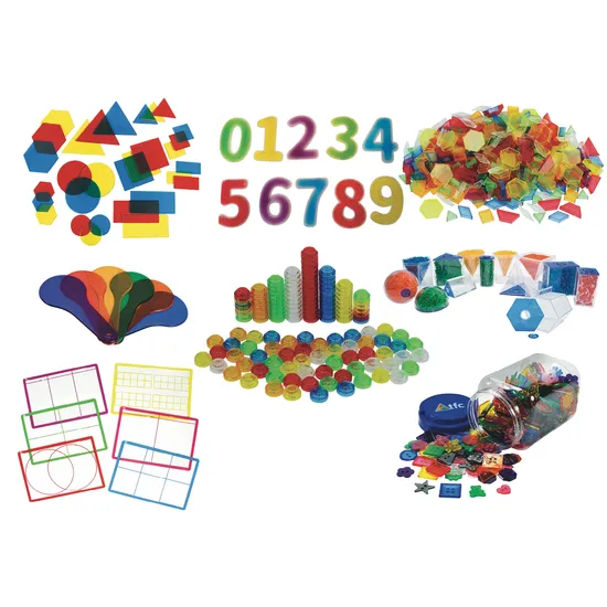 Exploring Shape and Colour – Translucent Maths Set - MTA Catalogue