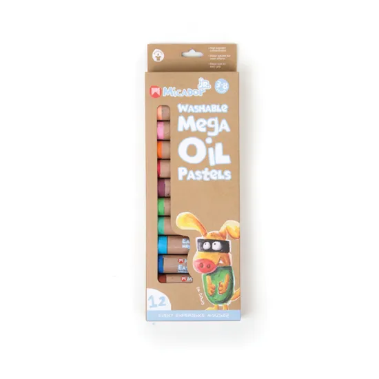 Micador Washable Mega Oil Pastels - Pack of 12