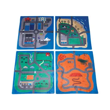 Australian Road Map Set of 4 - 1m x 1m