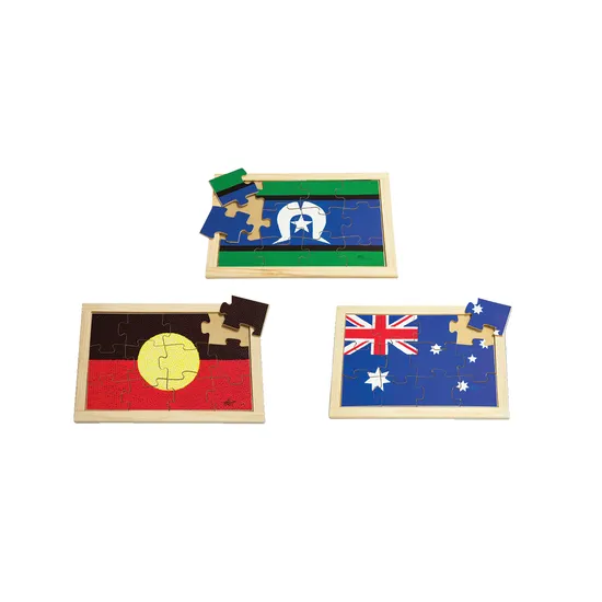 Flag Puzzle Set of 3