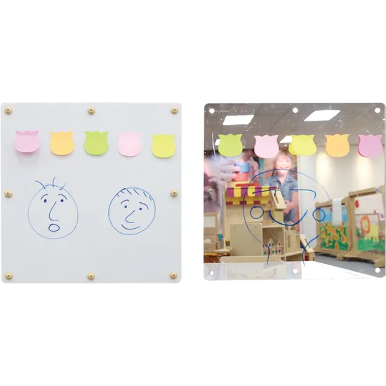 Masterkidz STEM Wall Dry Wipe and Mirror Panel