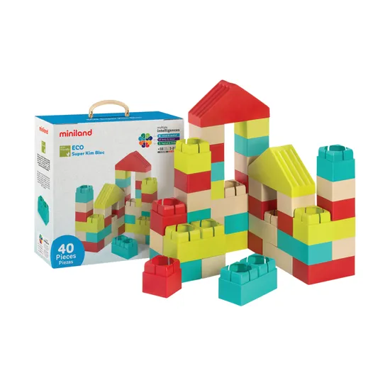 Miniland Eco Blocks - 40 Pieces