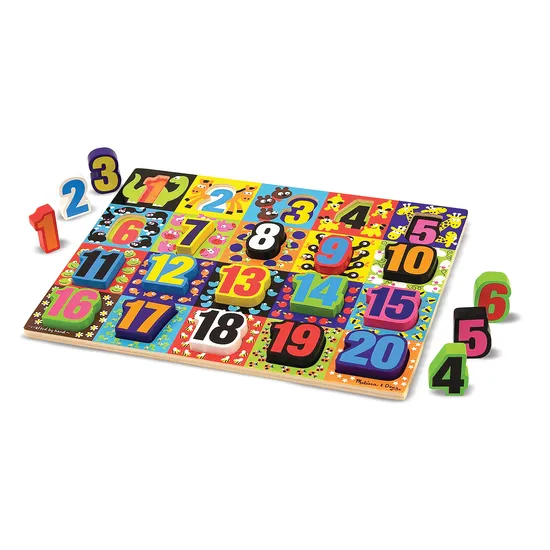 Melissa & Doug Jumbo Numbers Chunky Puzzle 20 Pieces