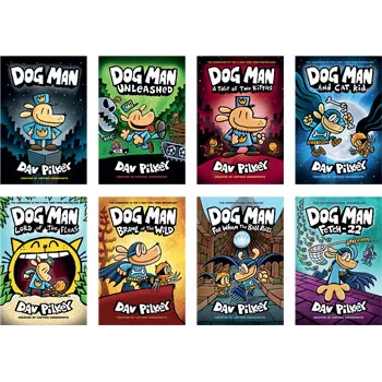 Dog Man Series Books 1-8