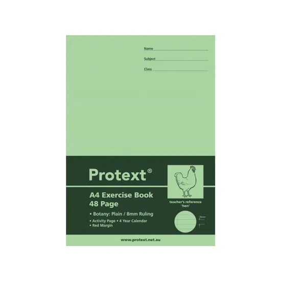 Protext Botany Book A4 8 mm 48p