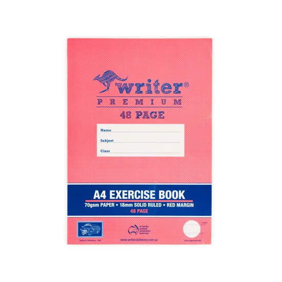 Writer Exercise Book A4 18mm 48p