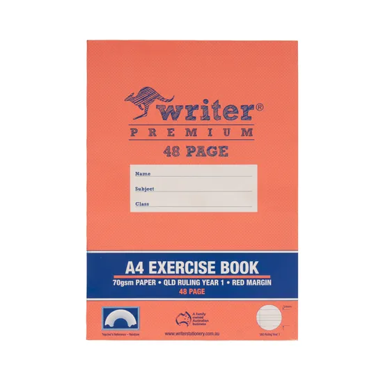 Writer Exercise Book A4 QLD Year 1 48p