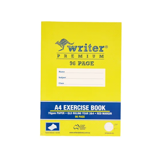 Writer Exercise Book A4 QLD Year 3/4 96p