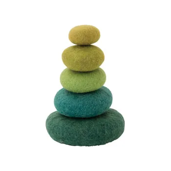 Felt Stacking Set - Green 5 Pieces