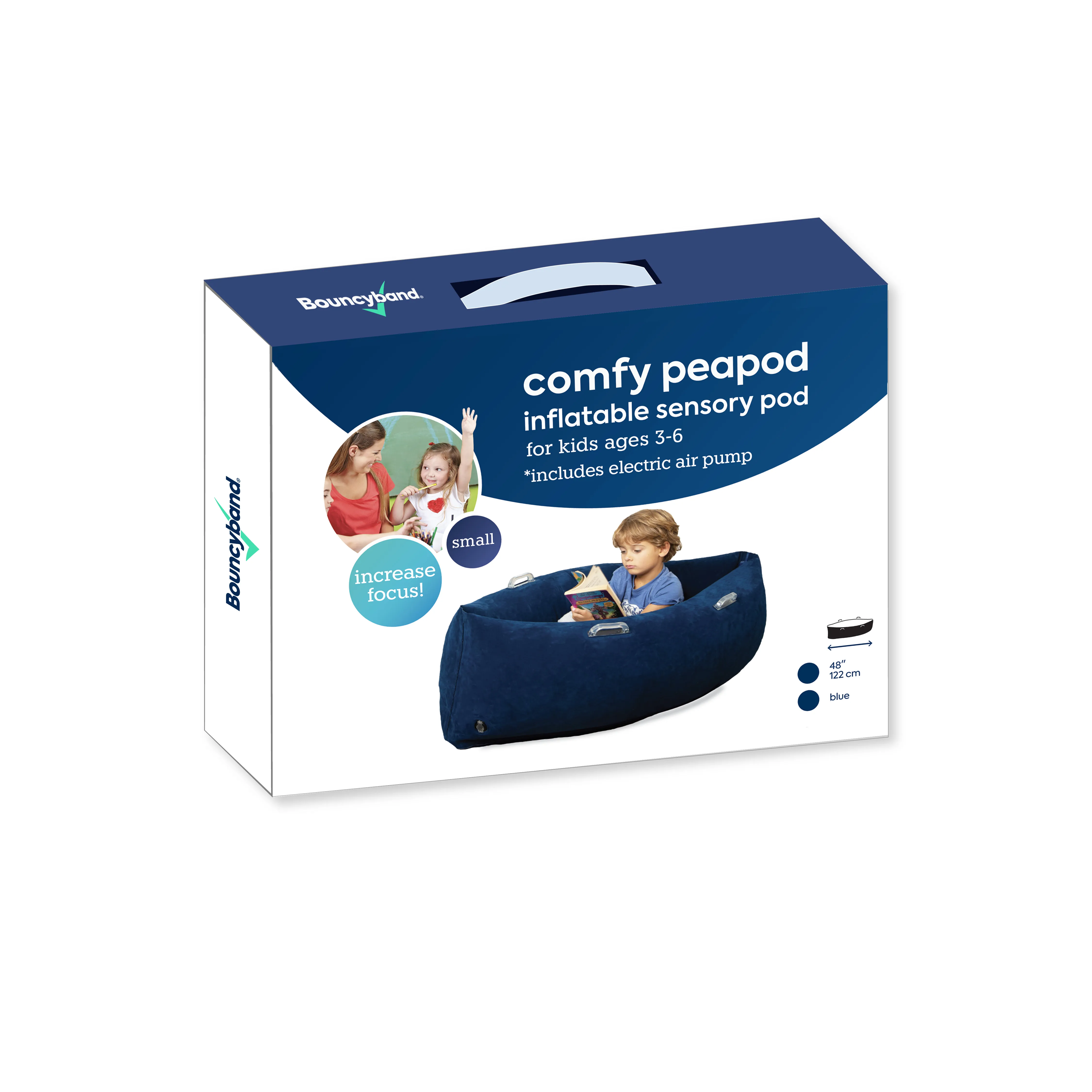 Bmag Sensory Chair For Kids, Inflatable Peapod Canoe With Neck Pillow ...