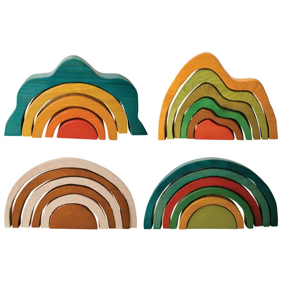 Coloured Stacking Blocks Kit - 23 Pieces