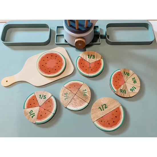 Watermelon Fraction Set