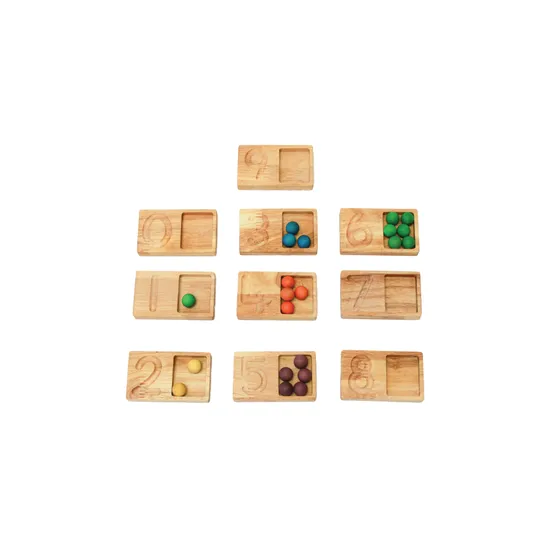 Wooden Number Tracing & Counting Trays – Fine Motor & Numeracy, Set of ...