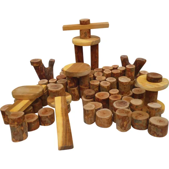 Natural Tree Blocks - 106 Pieces