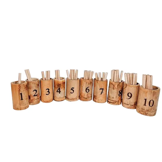 Bamboo Counting Set – Natural Numeracy Resources