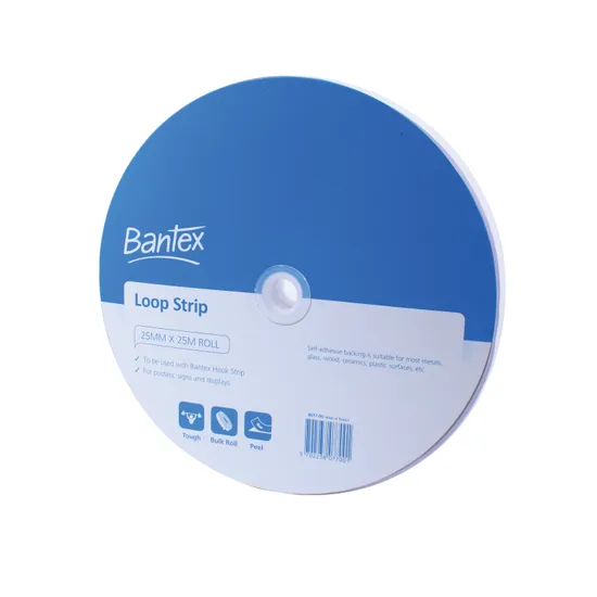 Bantex Loop Strip Roll 25 mm x 25 m