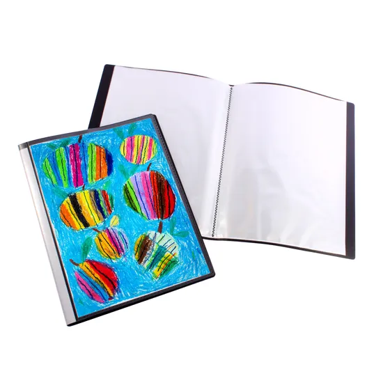 Quill A3 Non-Refillable Display Book Black – 20 Pockets