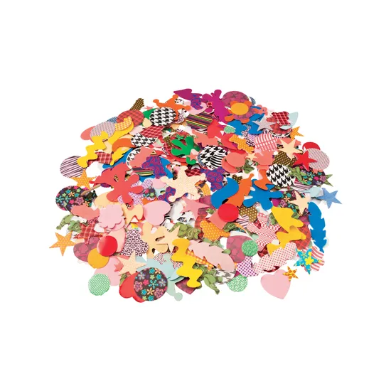 Craft Paper Shapes Assorted - Pack of 1500