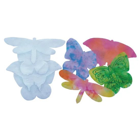 Colour Diffusing Paper Butterflies - Pack of 48