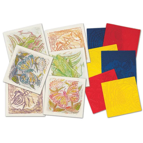 Bug Rubbing Plates - Pack of 6