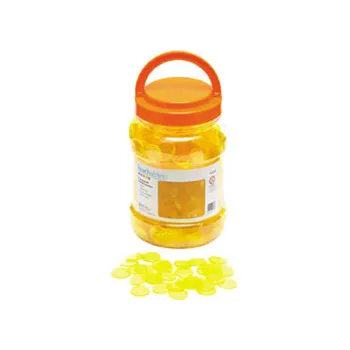 Teachables Translucent Round Counters – 2.5cm Yellow, 1000 Pieces