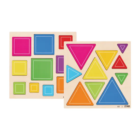 Rolf Rainbow Shapes Puzzle Set of 2
