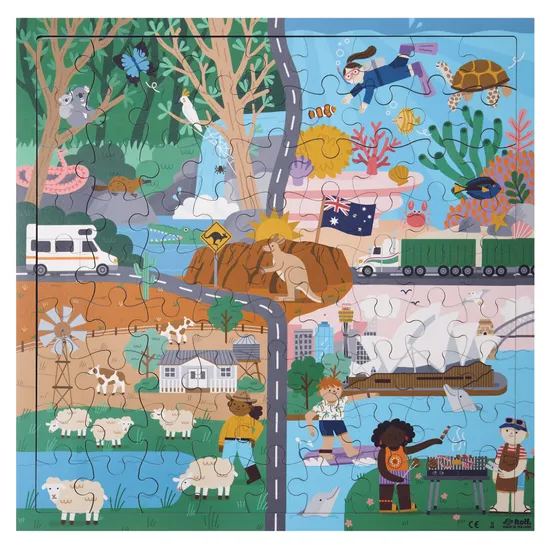 Puzzle Countries Australia 81 Pieces