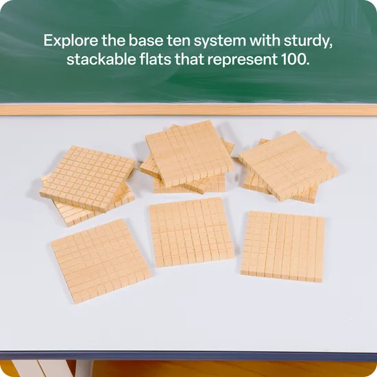 Teachables Multi Base Ten Flats – Numeracy Manipulatives, Set of 10 ...