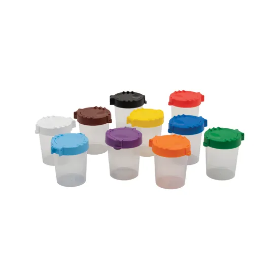 Non-Spill Paint Pots - Set of 10