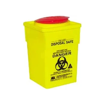 Sharps Container - Yellow, Square, 1.7-2 L