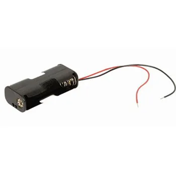 Battery Holder - 2 x AA, Battery Snap Terminals