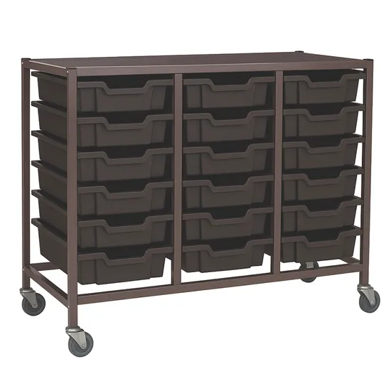 Gratnells Triple Trolley Kit - Charcol