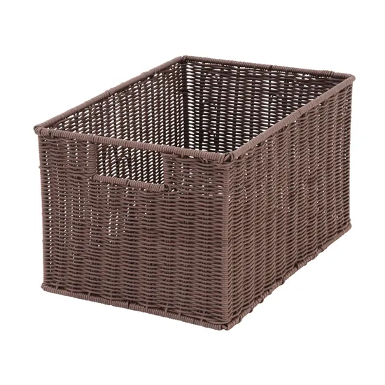 Plastic Storage Basket Tall – 25.5 x 35 x 21 cm