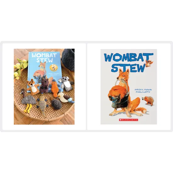 Wombat Stew Book & Finger Puppets