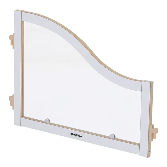 SafeSpace Curved Divider - White