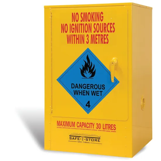 Dangerous When Wet Storage Cabinet - 30L